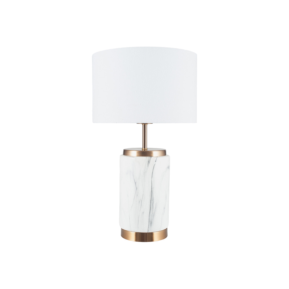 Marble Effect Ceramic Table Lamp – Stevensons Home
